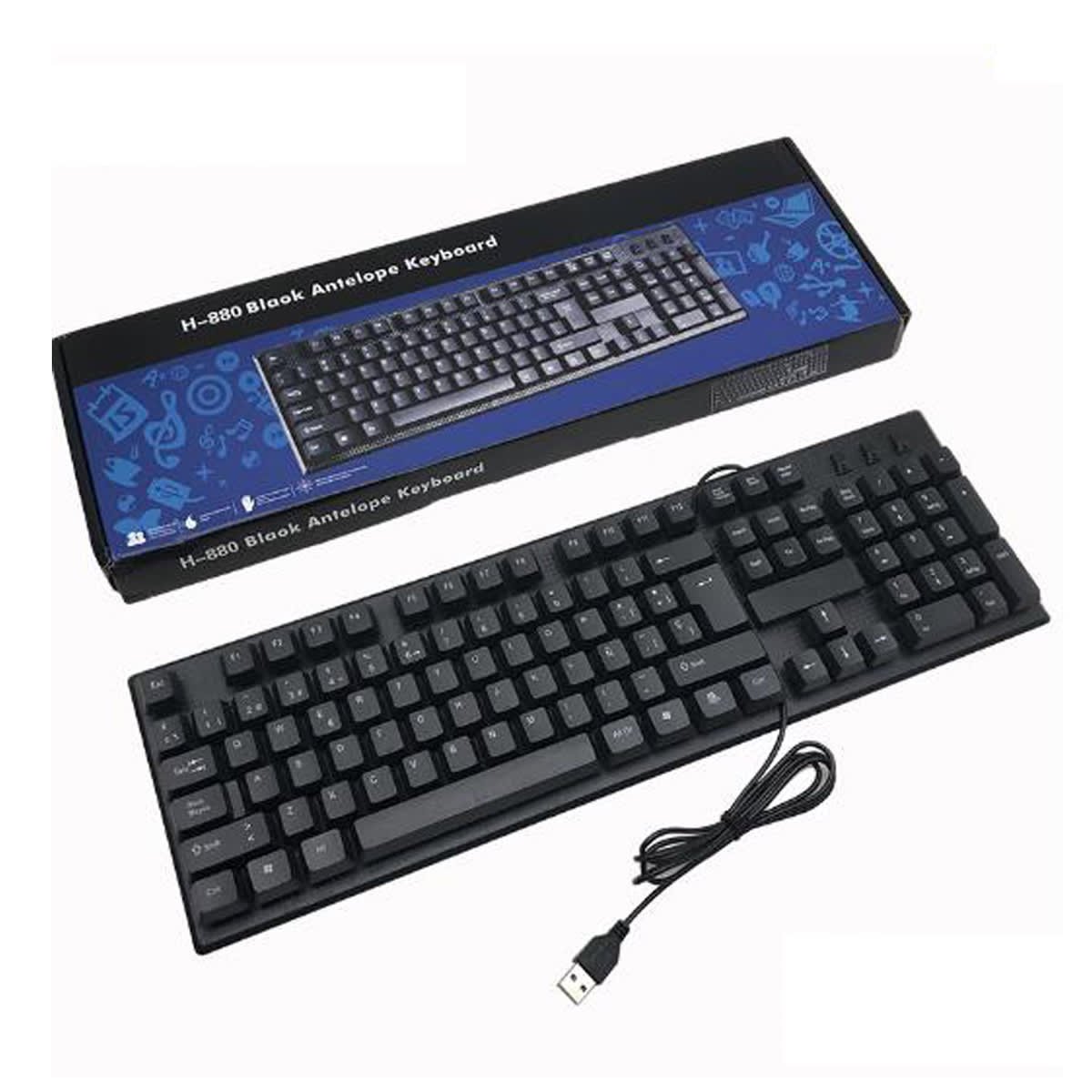 TECLADO BLACK ANTELOPE KEYBOARD H 880 | Los Novedosos
