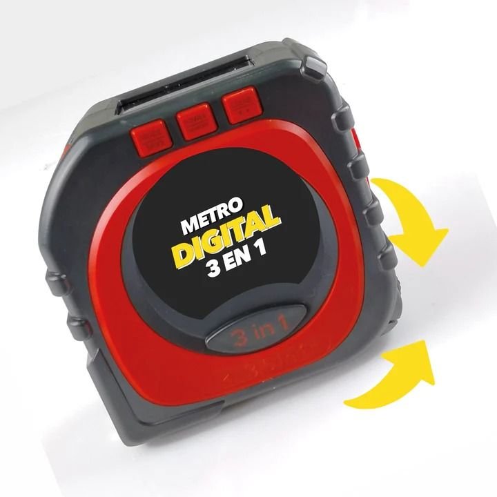 Metro Laser Digital 3 En 1 Cinta Métrica Pantalla Lcd | Los Novedosos