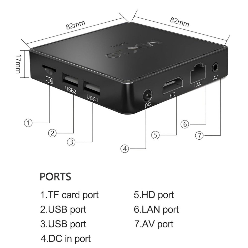 Andriod Tv Box Mx10 Mini 4K Smart Tv | Los Novedosos