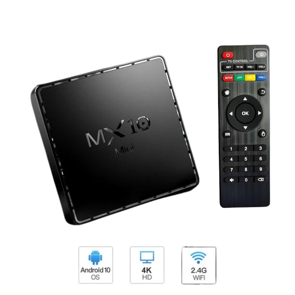 Andriod Tv Box Mx10 Mini 4K Smart Tv | Los Novedosos