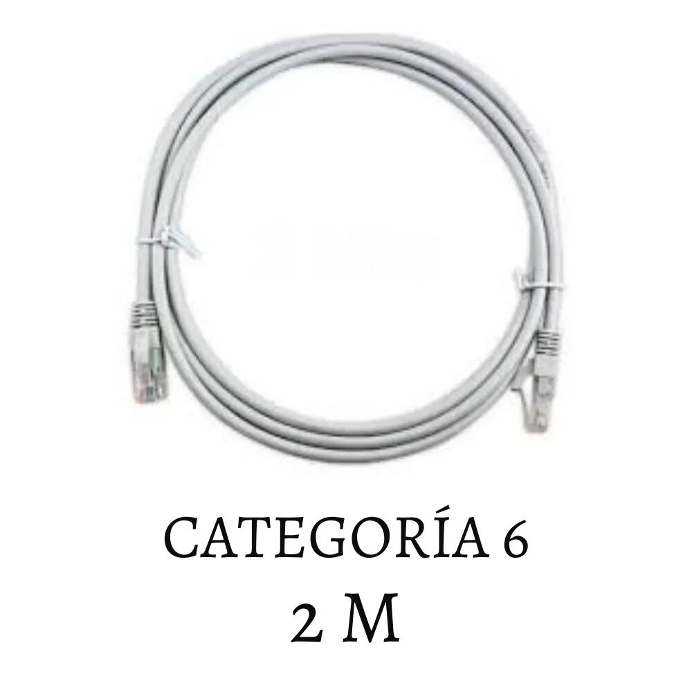 Cable Lan De Internet Cat6e Categoría 6 2 Metros Largo Cable Ethernet ...