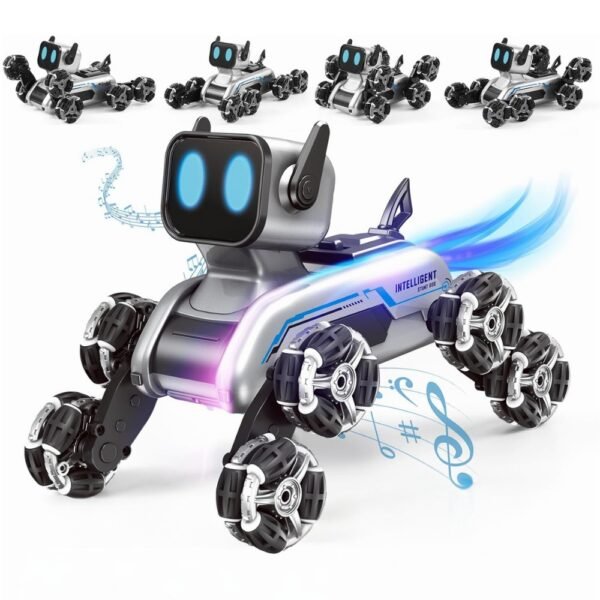 Perro Robot Interactivo Acrobatico 8 Ruedas A Control Remoto | Los ...