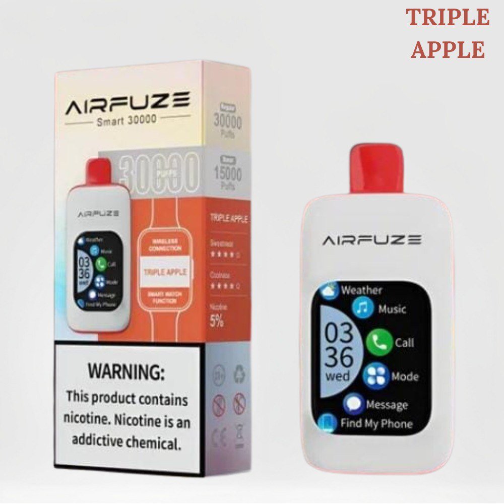 Vaporizador Smart Airfuze 30000 Puffs Vape - Triple Apple | Los Novedosos