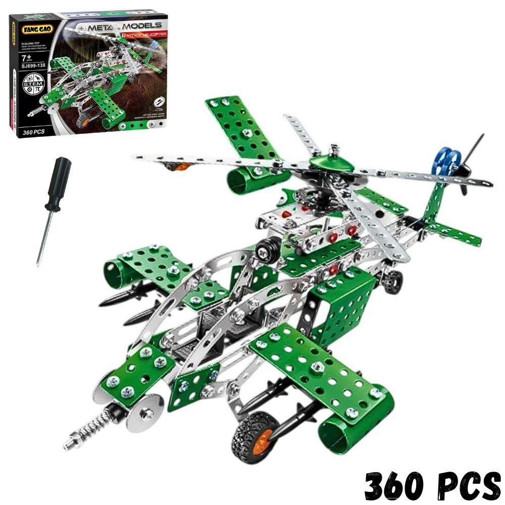 Helicoptero De Ataque Armable Metalico Armatodo Attack Helicopter 360 ...