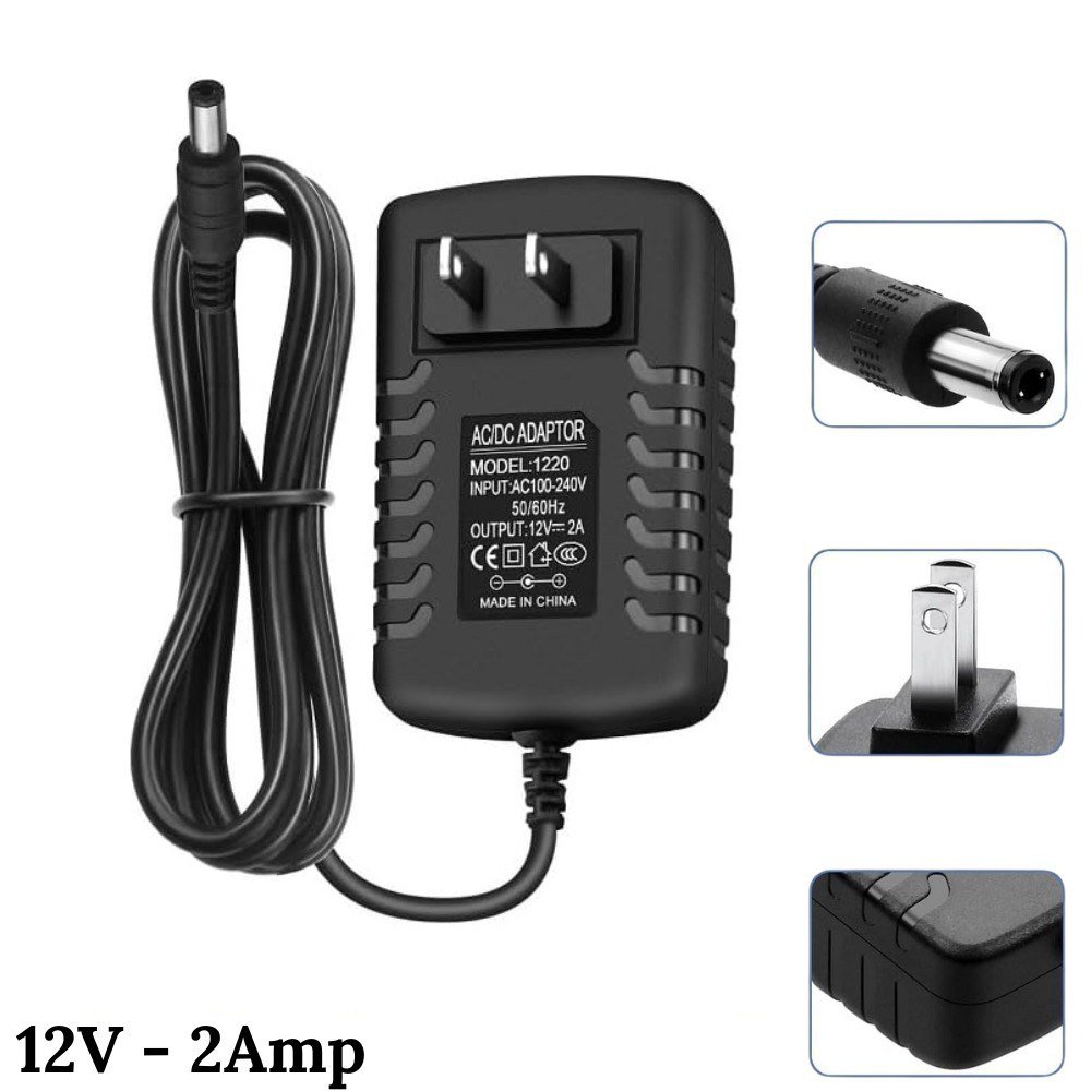 Cable De Poder Adaptador De Voltaje 12V 2Amp | Los Novedosos