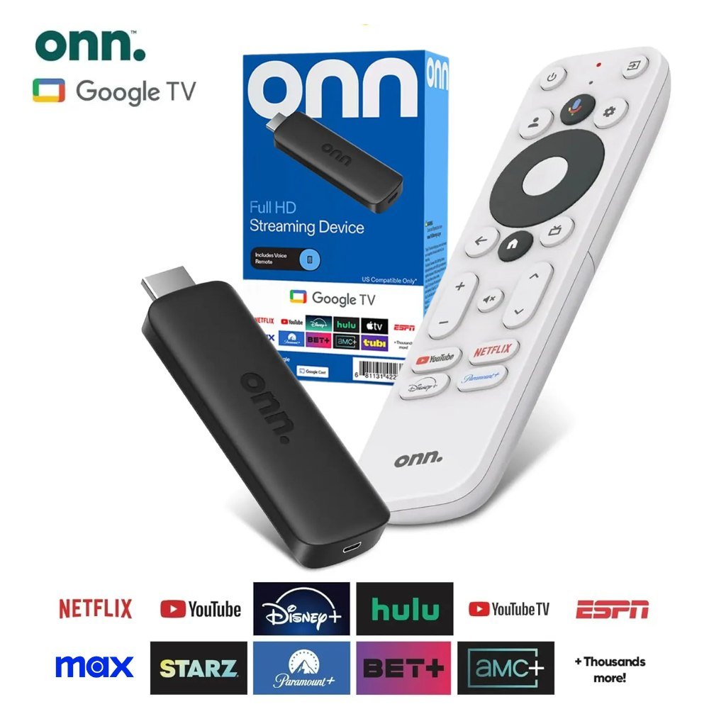 Convertidor Watch Onn Original Full HD Smart Tv Android Caja Azúl | Los Novedosos