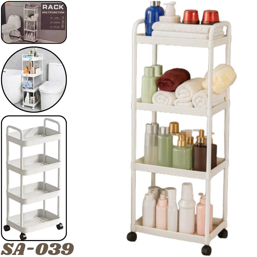 Estante Soporte Organizador De Espacio Para Baño 4 Niveles Multifuncional | Los Novedosos