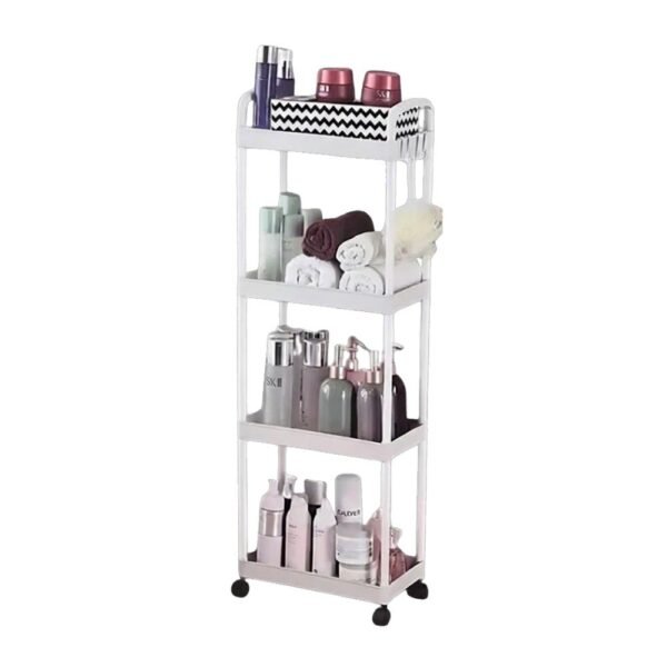 Estante Soporte Organizador De Espacio Para Baño 4 Niveles Multifuncional | Los Novedosos