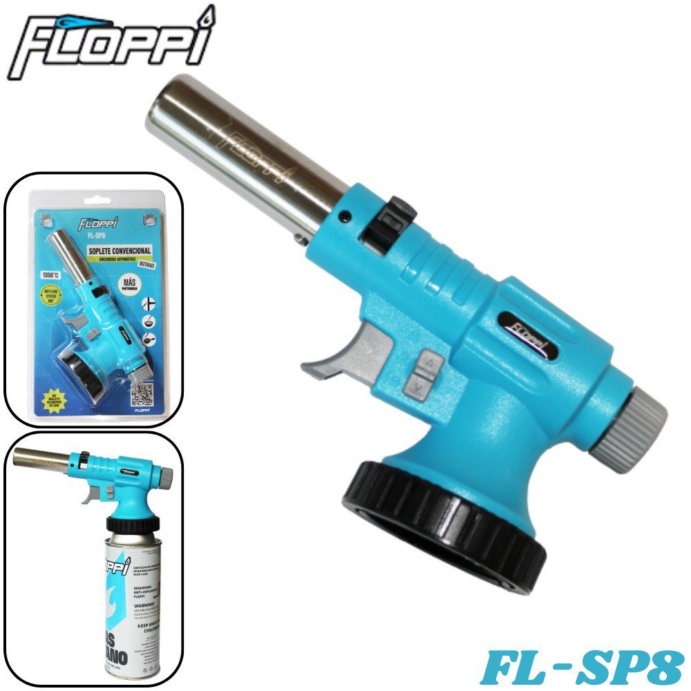 Soplete Encendedor Flameador Automatico Gas Butano Floppi Fl-sp8 | Los ...